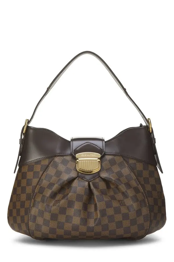 LOUIS VUITTON Damier Ebene Sistina Shoulder Bag - Brown