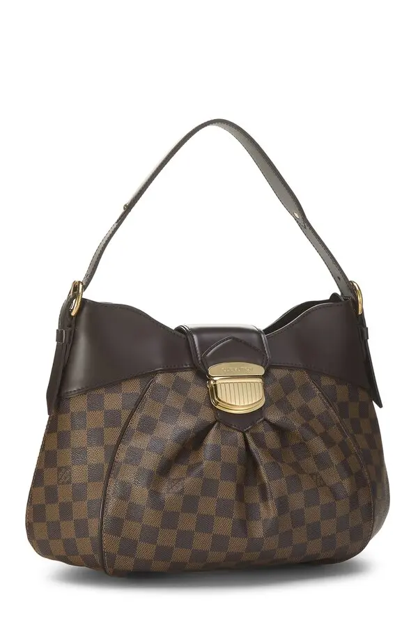 LOUIS VUITTON Damier Ebene Sistina Shoulder Bag - Brown