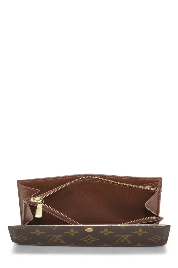 LOUIS VUITTON Monogram Canvas Porte Monnaie Credit - Brown