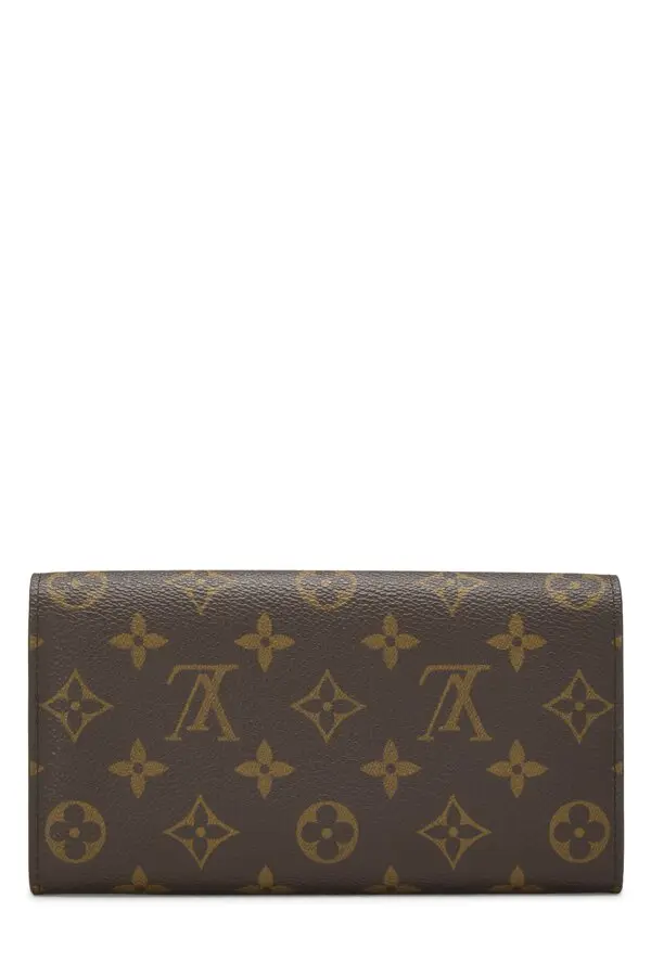 LOUIS VUITTON Monogram Canvas Porte Monnaie Credit - Brown