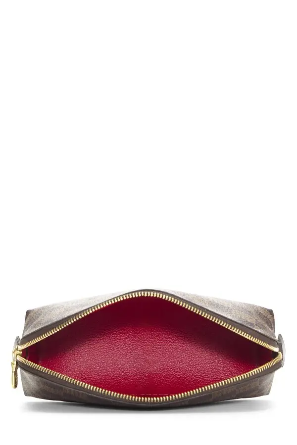 LOUIS VUITTON Damier Ebene Pochette Cosmetique - Brown