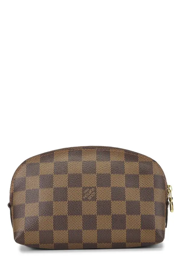 LOUIS VUITTON Damier Ebene Pochette Cosmetique - Brown