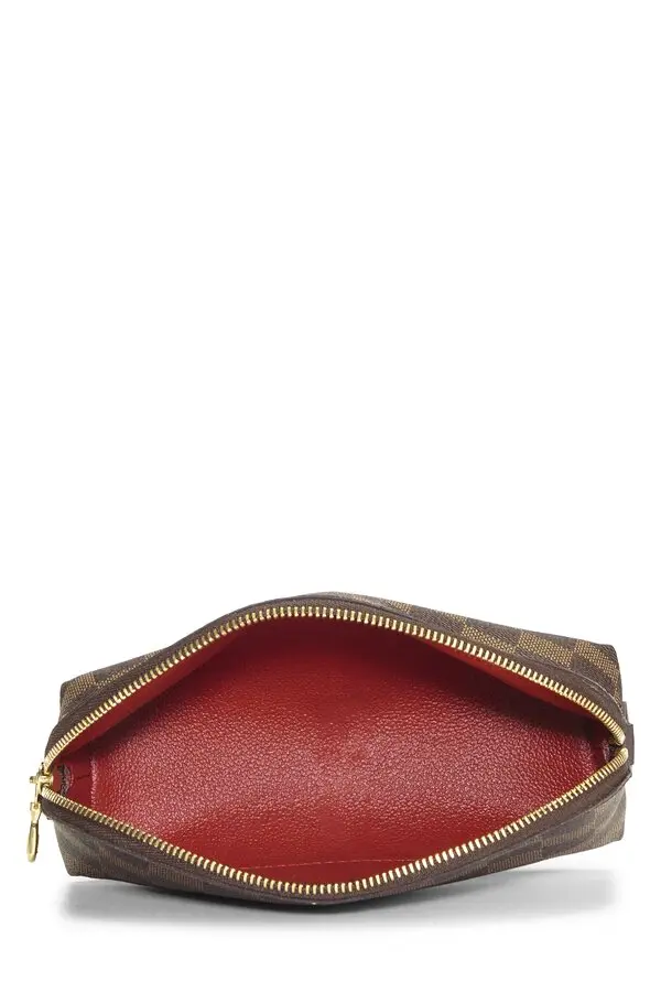 LOUIS VUITTON Damier Ebene Pochette Cosmetique - Brown
