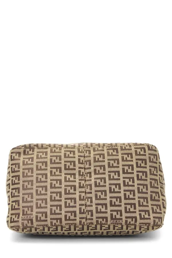 Fendi Zucca Canvas Shoulder Bag - Beige