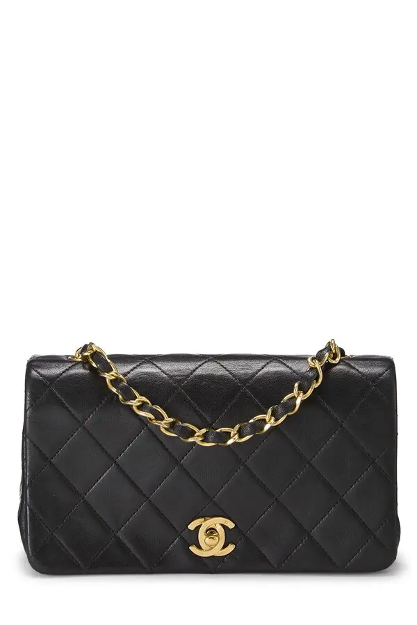 Chanel Quilted Lambskin Full Flap - Black