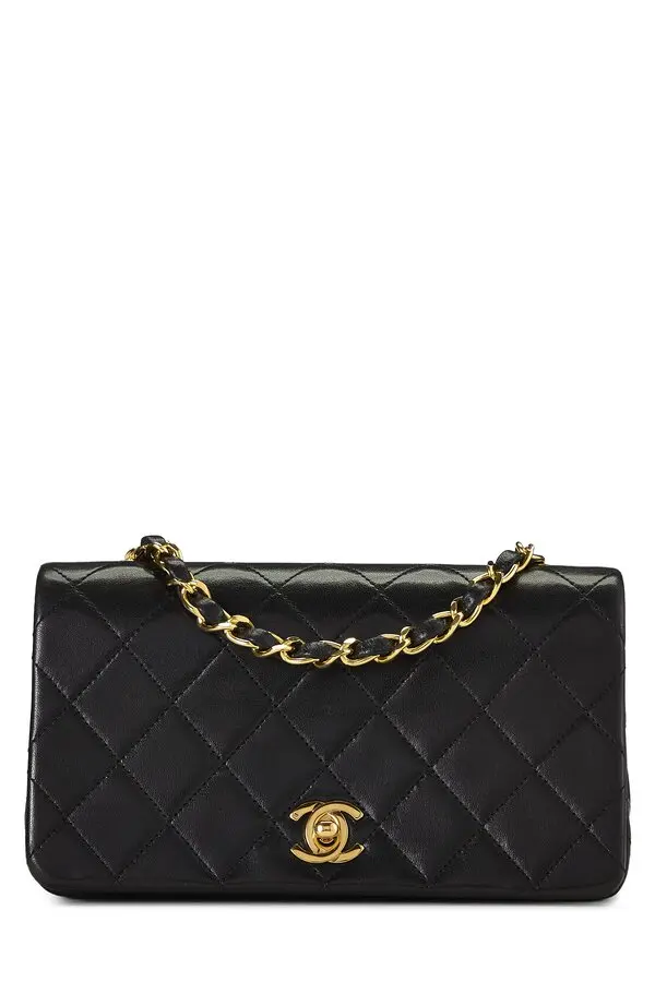Chanel Quilted Lambskin Full Flap - Black