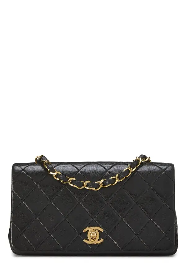 Chanel Quilted Lambskin Full Flap - Black