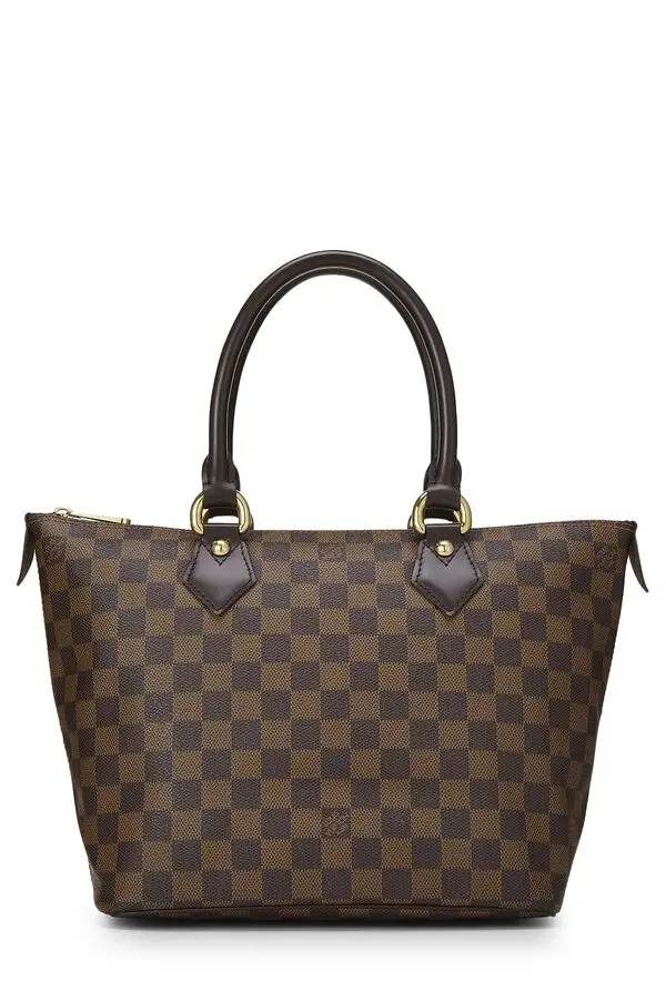 LOUIS VUITTON Damier Ebene Saleya Tote - Brown