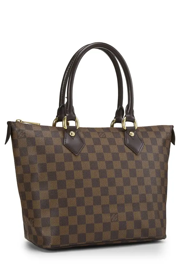 LOUIS VUITTON Damier Ebene Saleya Tote - Brown