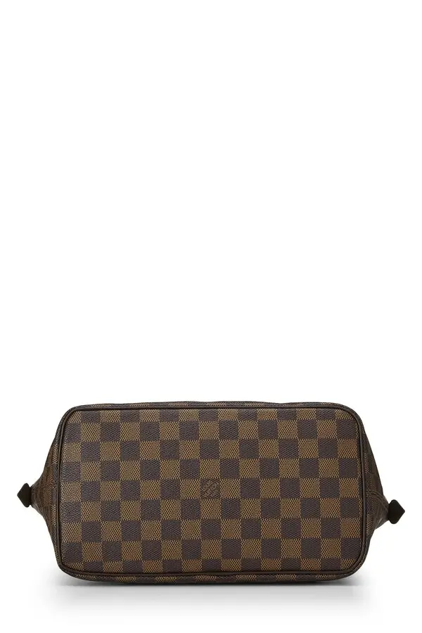 LOUIS VUITTON Damier Ebene Saleya Tote - Brown