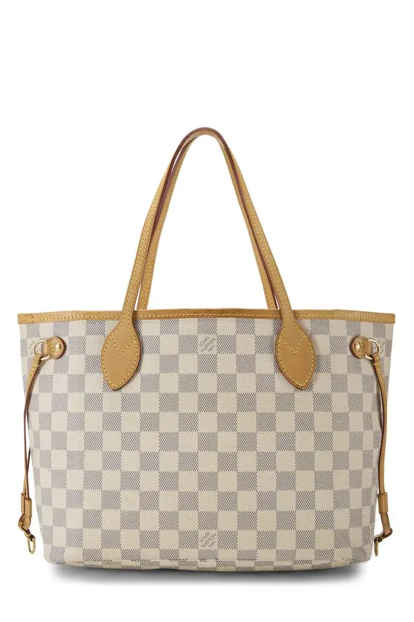 LOUIS VUITTON Damier Azur - White