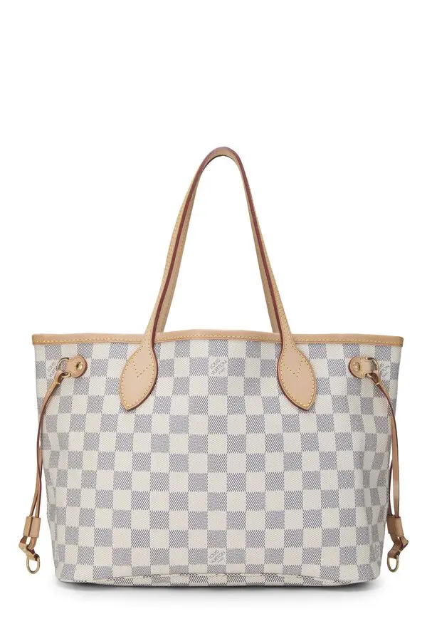 LOUIS VUITTON Damier Azur - White