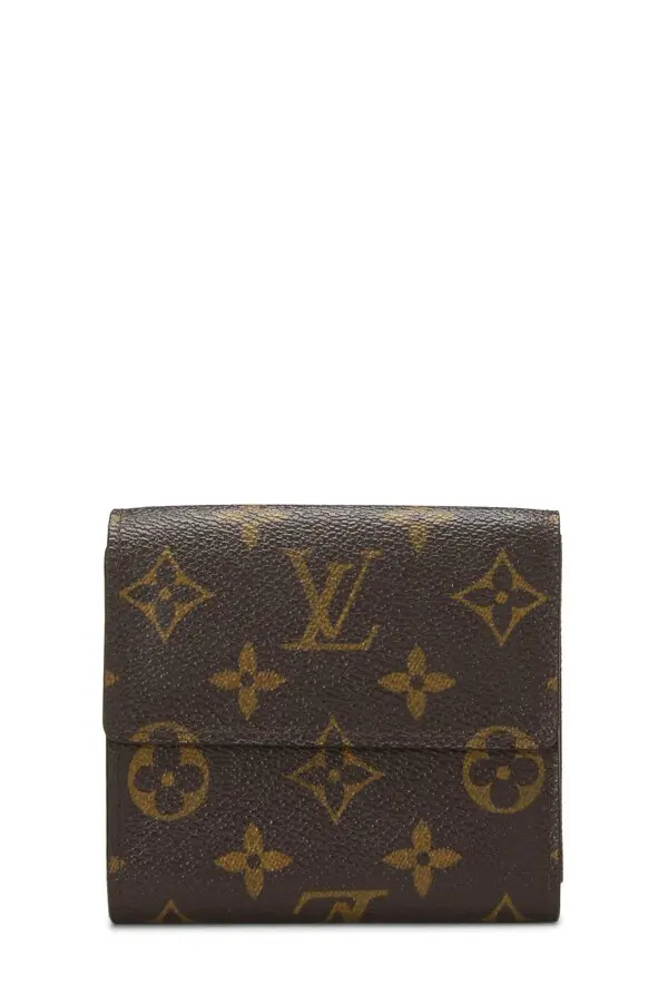 LOUIS VUITTON Monogram Canvas Elise Wallet
