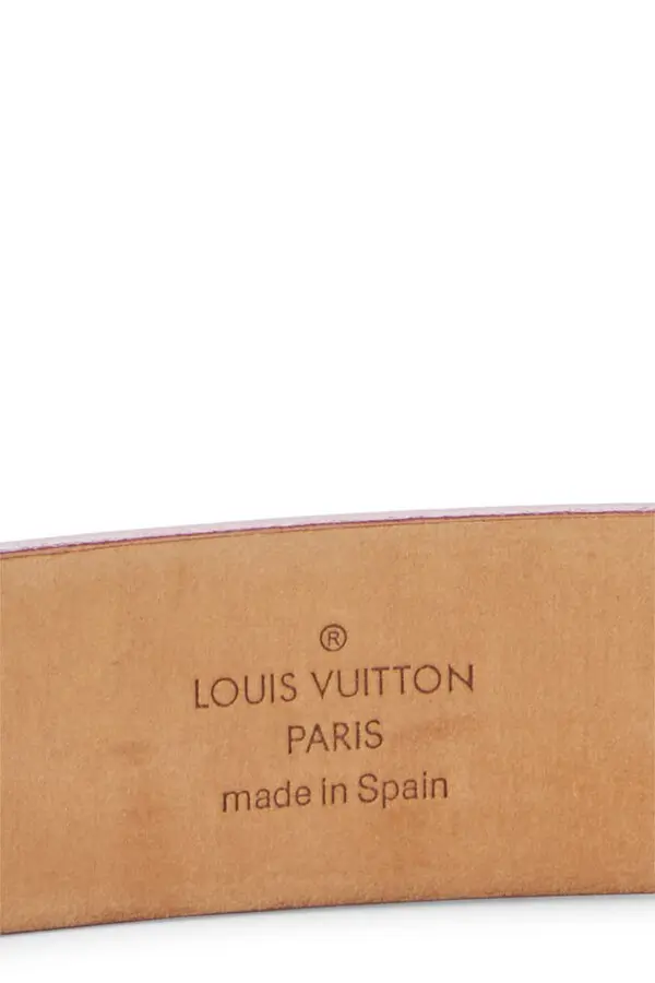 LOUIS VUITTON Takashi Murakami Monogram Multicolore Ceinture Belt - White