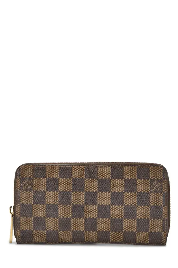 LOUIS VUITTON Damier Ebene Zippy Continental Wallet - Brown