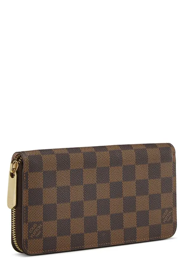 LOUIS VUITTON Damier Ebene Zippy Continental Wallet - Pink