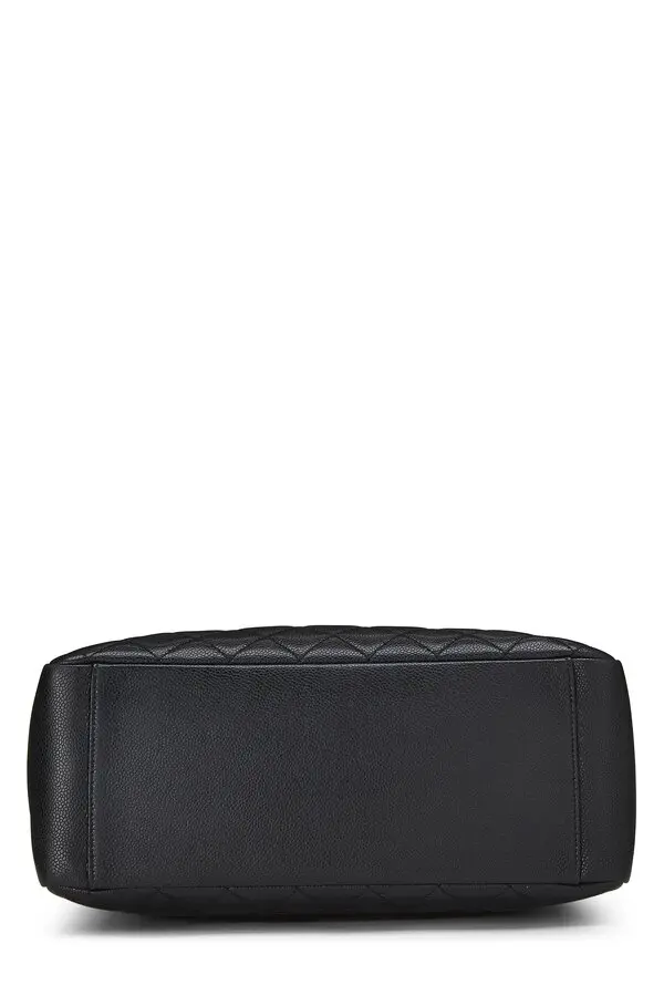 Chanel Quilted Caviar Grand Shopping Tote - Black