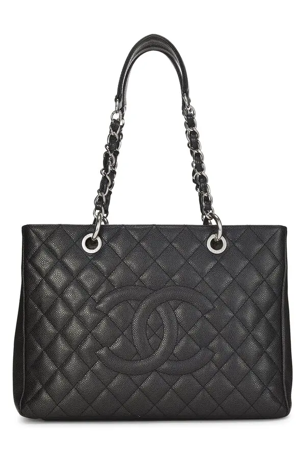 Chanel Quilted Caviar Grand Shopping Tote