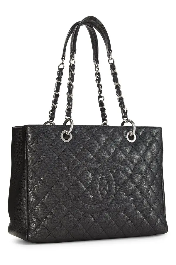 Chanel Quilted Caviar Grand Shopping Tote