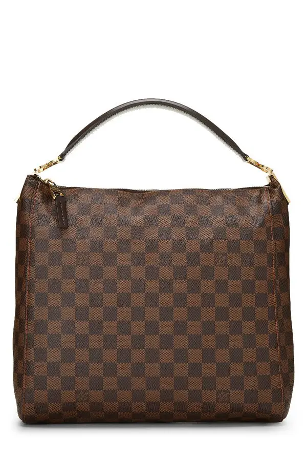 LOUIS VUITTON Damier Ebene Portobello Shoulder Bag - Brown