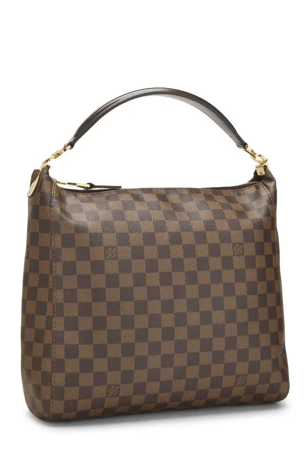 LOUIS VUITTON Damier Ebene Portobello Shoulder Bag - Brown