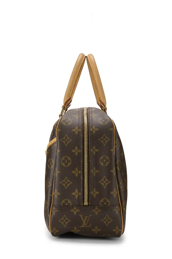 LOUIS VUITTON Monogram Canvas Deauville Top Handle Bag - Brown