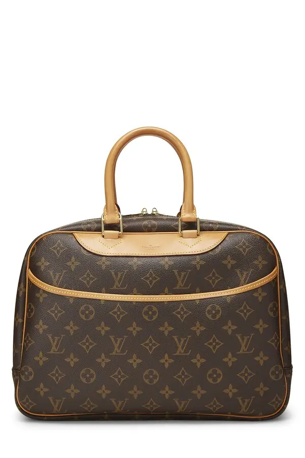 LOUIS VUITTON Monogram Canvas Deauville Top Handle Bag - Brown