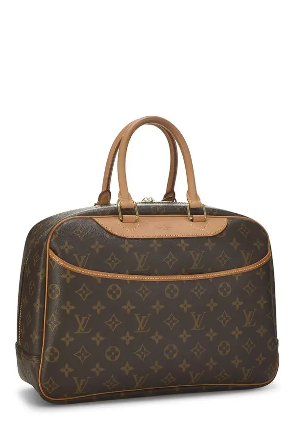 LOUIS VUITTON Monogram Canvas Deauville Bag - Brown