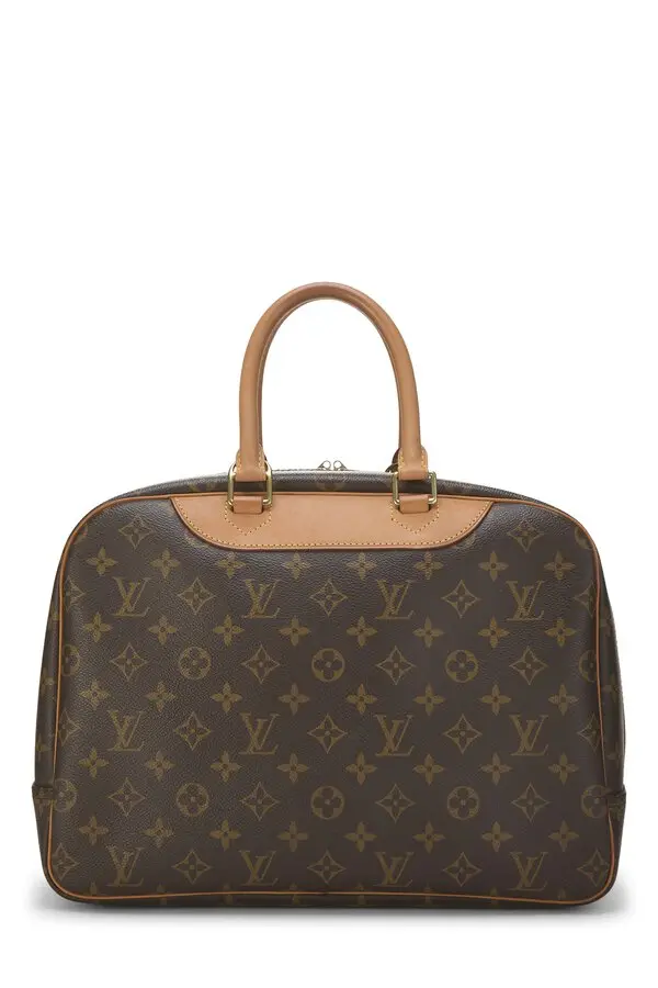 LOUIS VUITTON Monogram Canvas Deauville Bag - Brown