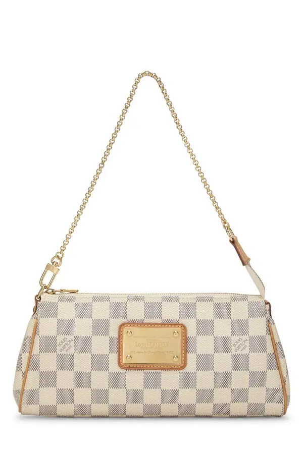 LOUIS VUITTON Damier Azur Eva - White