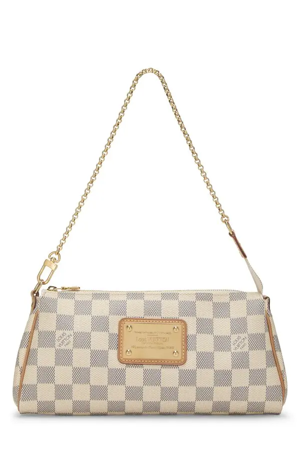 LOUIS VUITTON Damier Azur Eva - White