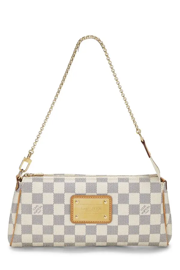 LOUIS VUITTON Damier Azur Eva - White