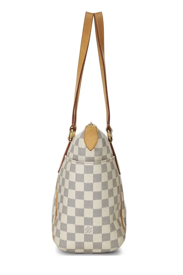 LOUIS VUITTON Damier Azur Totally Tote Bag - White