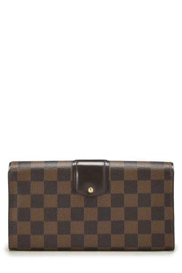 LOUIS VUITTON Damier Ebene Sistina Wallet