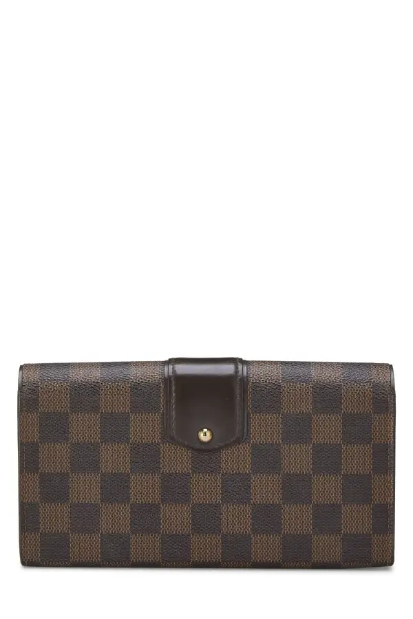 LOUIS VUITTON Damier Ebene Sistina Wallet