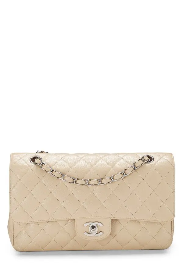 Chanel Classic Double Flap Bag - Beige