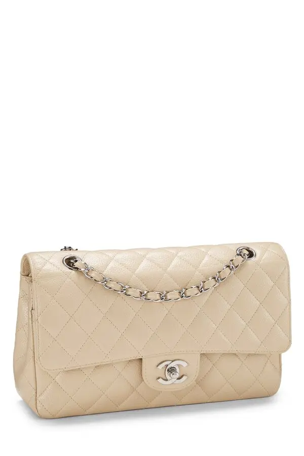 Chanel Classic Double Flap Bag - Beige