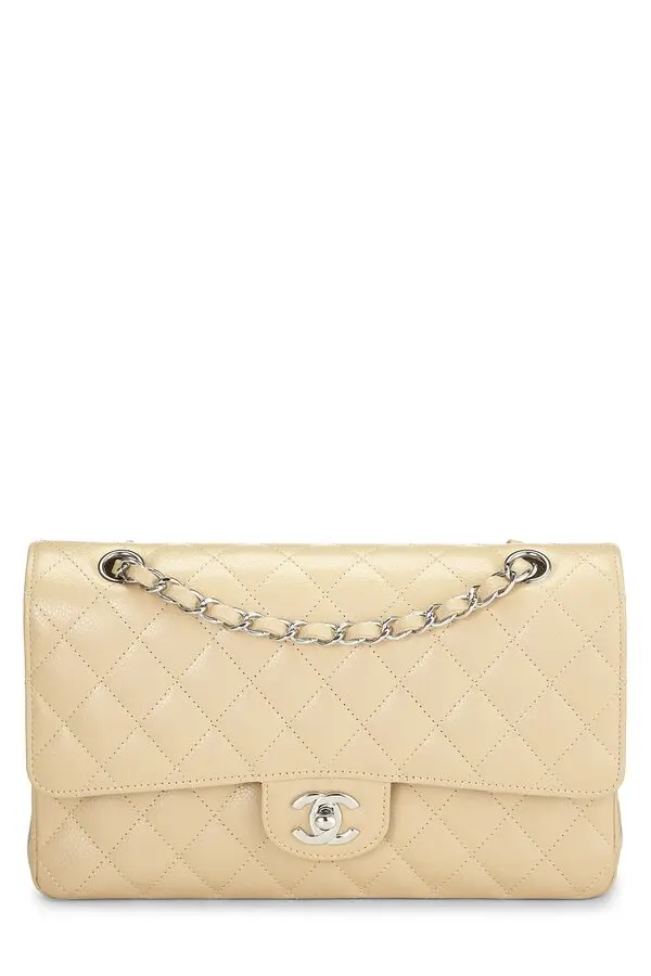 Chanel Classic Double Flap Bag - Beige