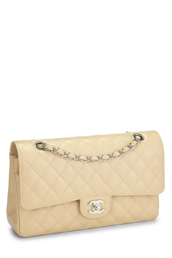 Chanel Classic Double Flap Bag - Beige