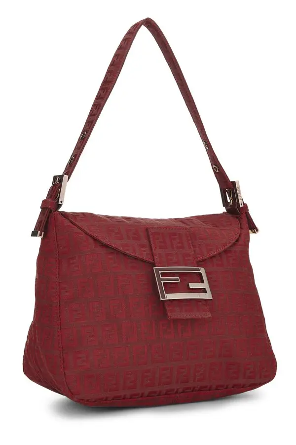 Fendi Zucchino Canvas Shoulder Bag