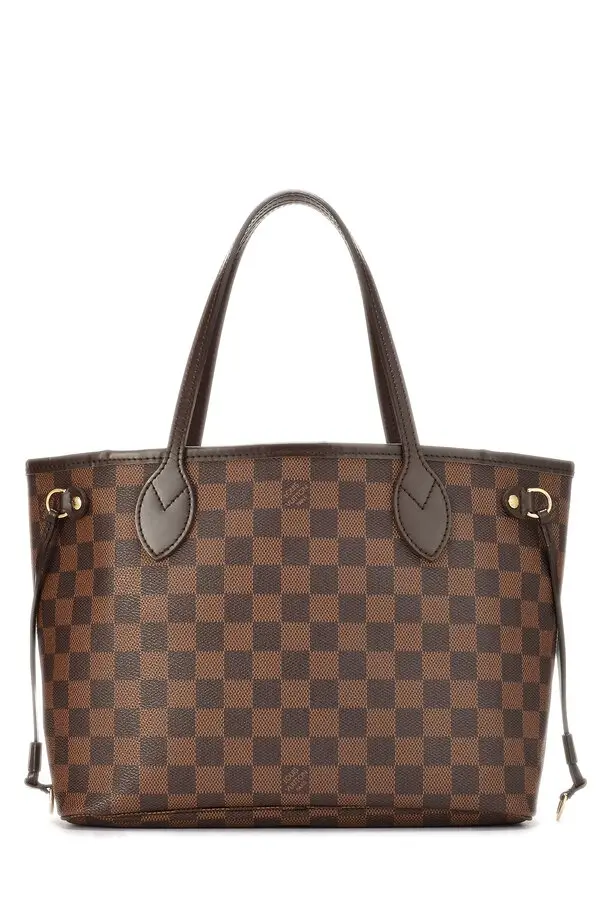 LOUIS VUITTON Damier Ebene Neverfull Tote Bag - Brown