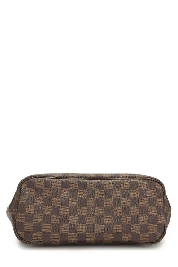 LOUIS VUITTON Damier Ebene Neverfull Tote Bag - Brown