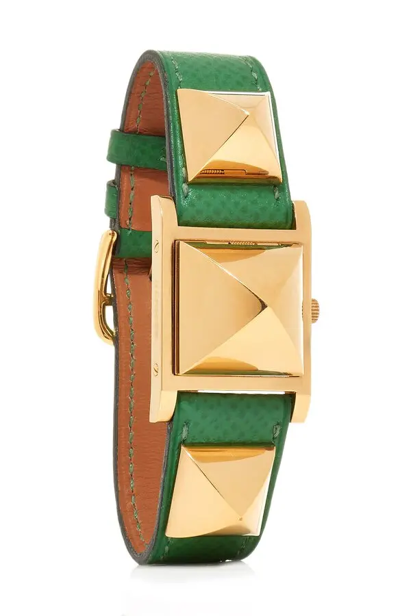 Hermès Gold & Courchevel Medor Watch