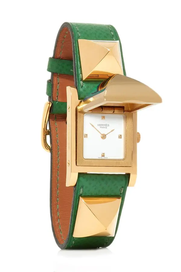 Hermès Gold & Courchevel Medor Watch