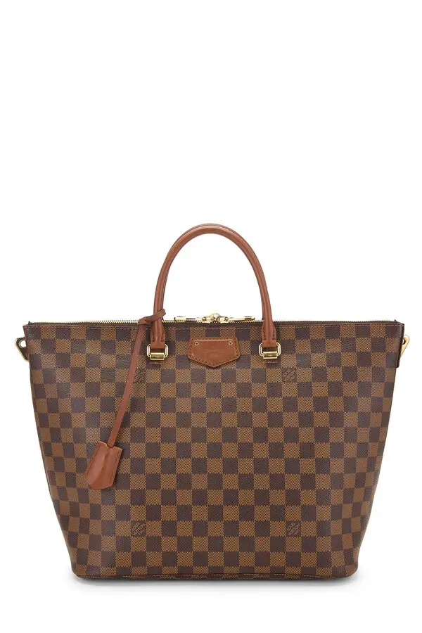 LOUIS VUITTON Damier Ebene Belmont Tote - Brown