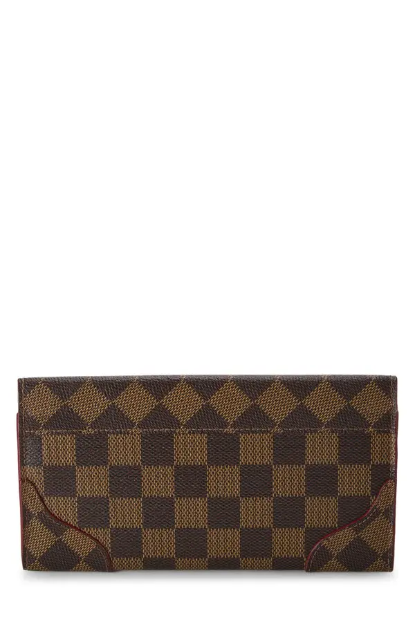 LOUIS VUITTON Damier Ebene Caissa Wallet - Brown