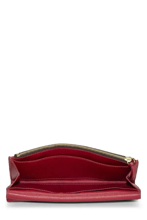 LOUIS VUITTON Damier Ebene Caissa Wallet - Brown