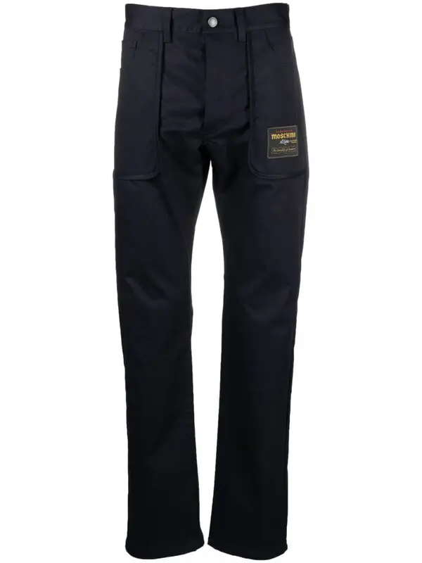 Moschino Straight-leg Cotton Trousers