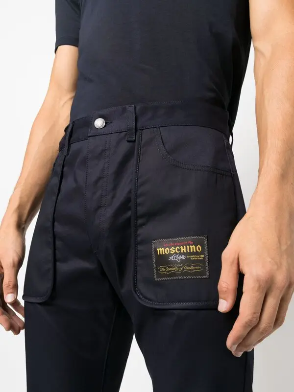 Moschino Straight-leg Cotton Trousers