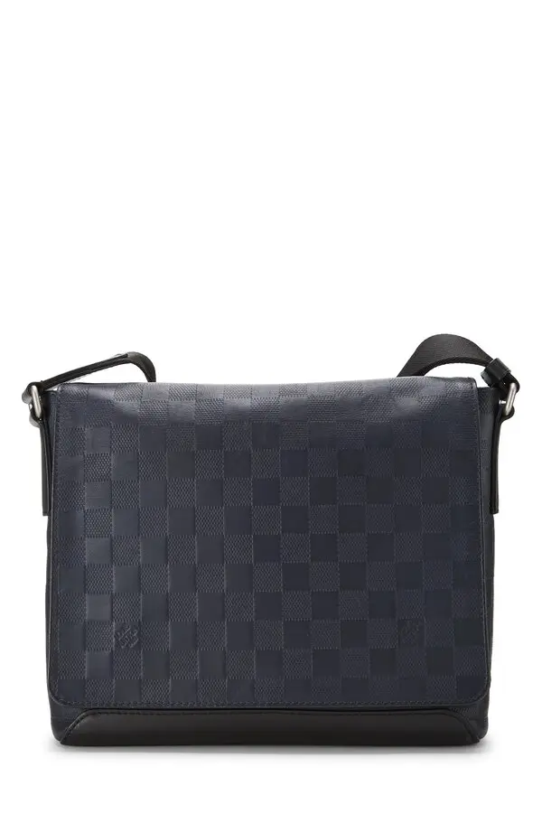 LOUIS VUITTON Damier Infini District Messenger - Navy